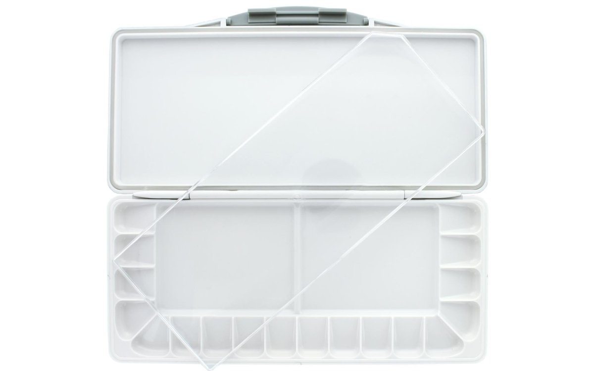 Art Advantage 5x10.63 inch 18 Well Airtight Watercolor Palette Box ...
