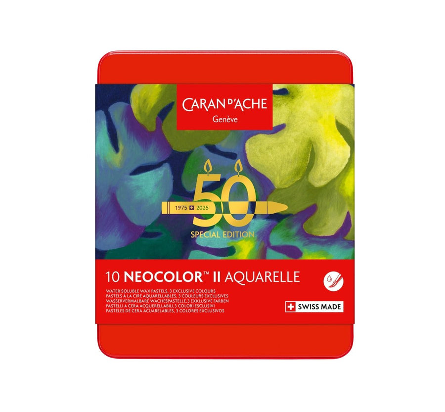 Caran d'Ache Neocolor II Artists' Crayons 50th Anniversary set of 10 ...