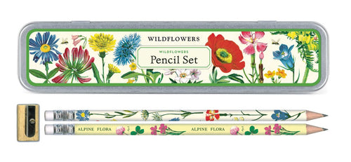 Cavallini & Co. Vintage Inspired Pencil Set - 10 pencils & sharpener in ...