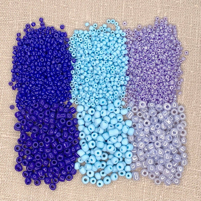 Jewelry Made by Me - Mixed Seed Bead Assortment, Blue 60gm - The Merri ...