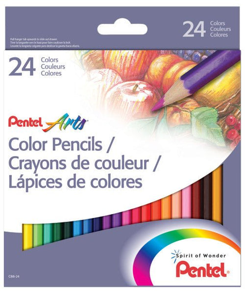 Pentel Arts Color Pencils - Assorted Colors, 24-Pk - The Merri Artist ...