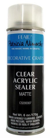 Plaid Patricia Nimocks Clear Acrylic Sealer Aerosol Spray - Matte 12oz ...