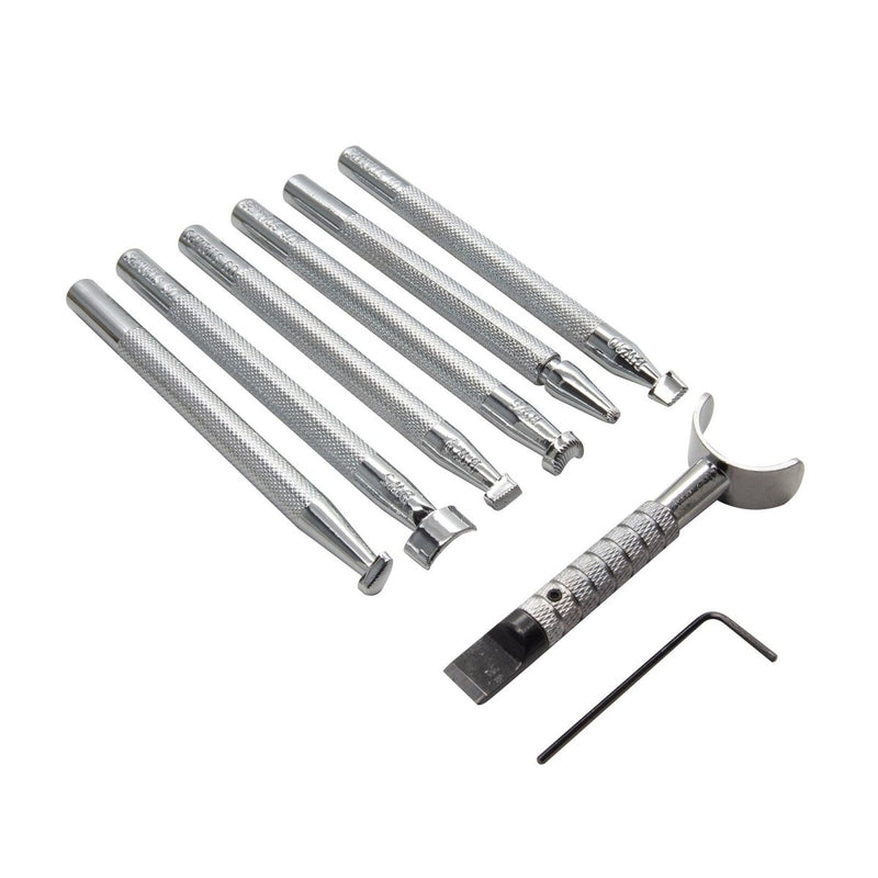 Realeather - Basic Leather Tooling Set with Swivel Knife - The Merri ...
