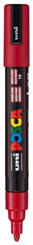uni POSCA Paint Marker PC-5M Medium Bullet Tip - Dark Red - The Merri ...