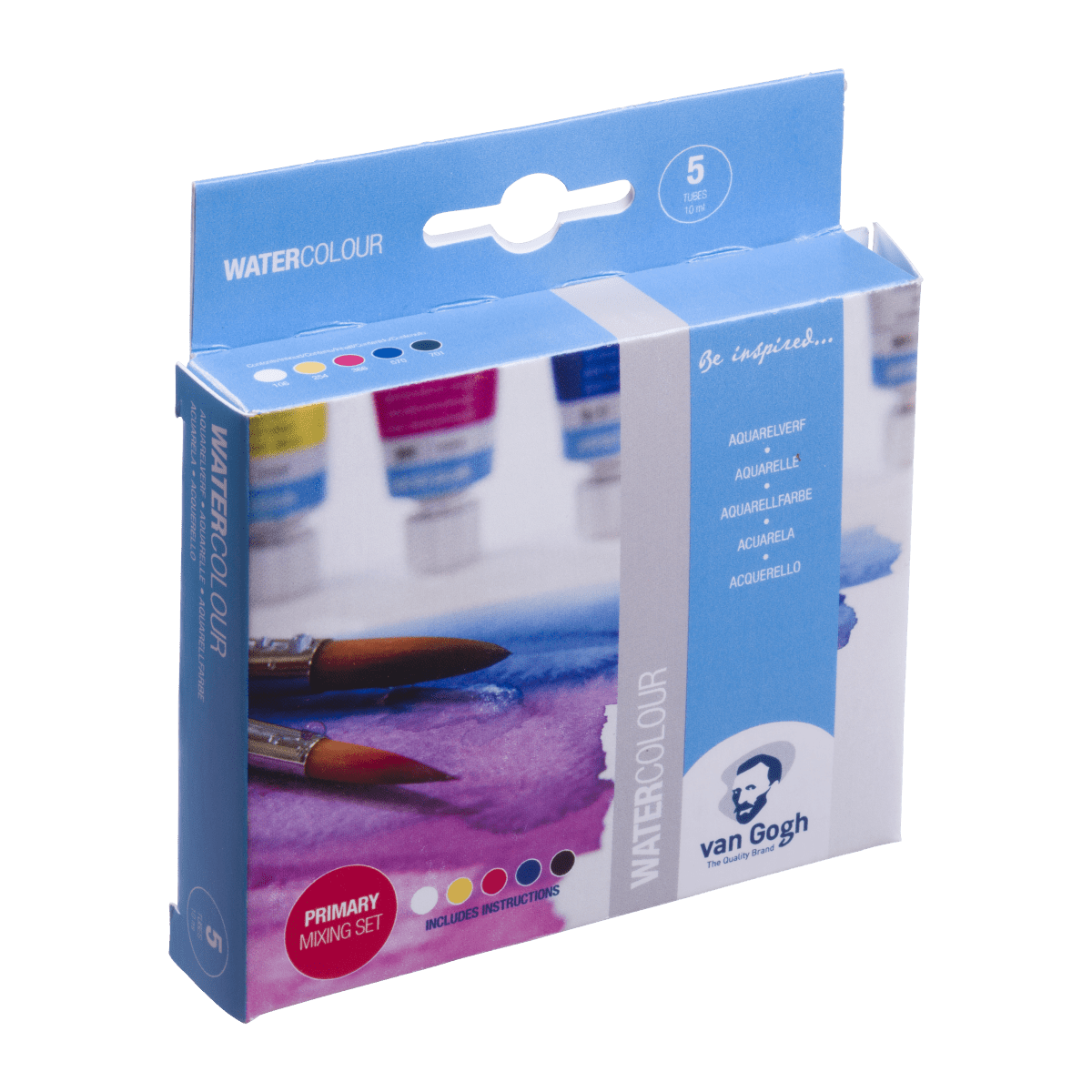 van Gogh Watercolor Primary Color Mixing Set of 5, 10 ml tubes - The ...