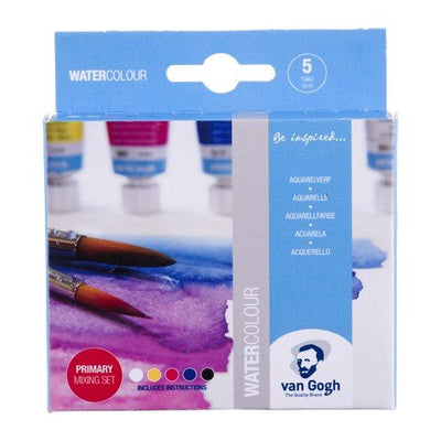 van Gogh Watercolor Primary Color Mixing Set of 5, 10 ml tubes - The ...