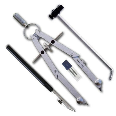Pacific Arc Bow Compass Set (Spring bow compass, extender and ruling ...