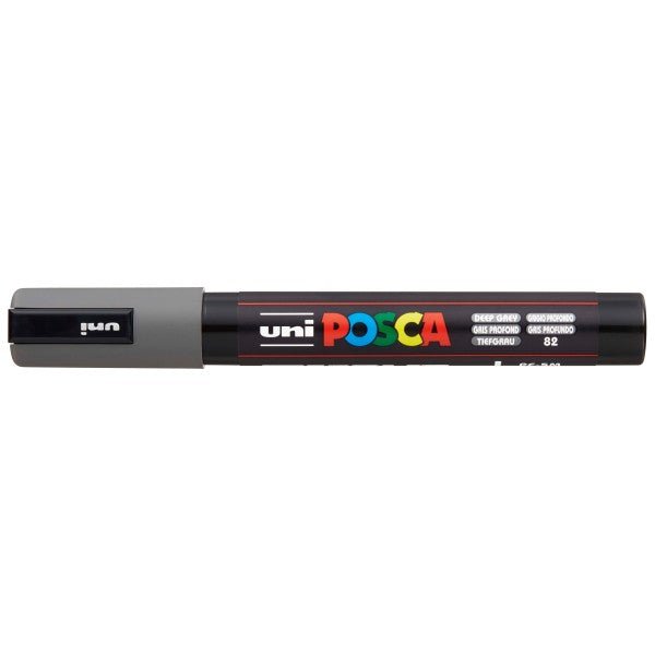 uni POSCA Paint Marker PC-5M Medium Bullet Tip - Deep Grey ...